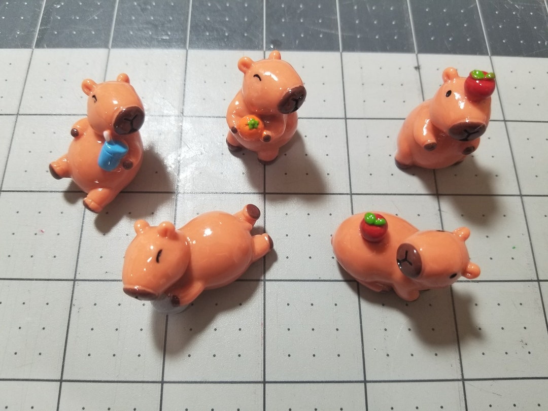 Acrylic Cute Capybara Figures for Crafting - Etsy