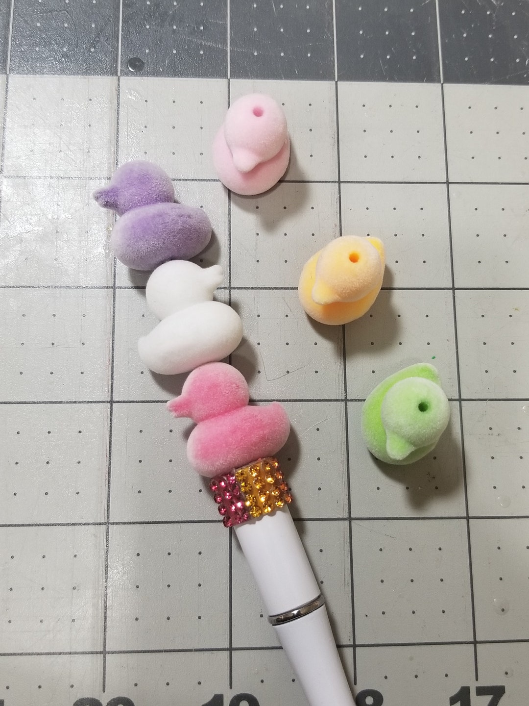 Fuzzy Ducks for Beadable Pens and Keychains - Etsy