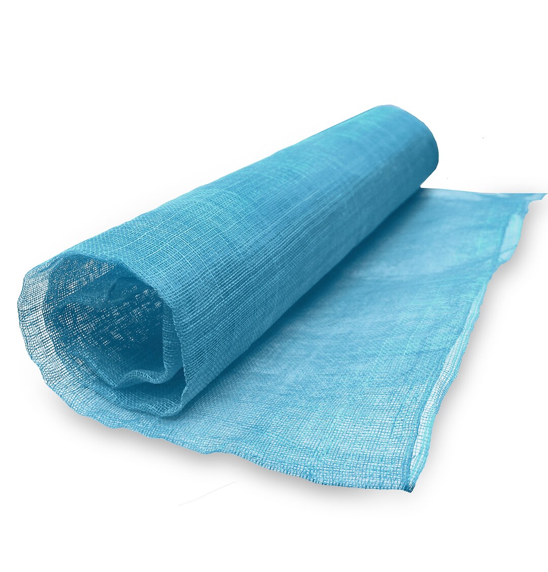 Aqua 1m Sheet Sinamay Fabric for Millinery Supplies Trim Hat Fascinator ...