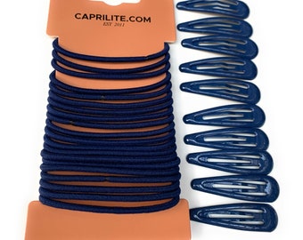 Navy Hair Clips | Etsy