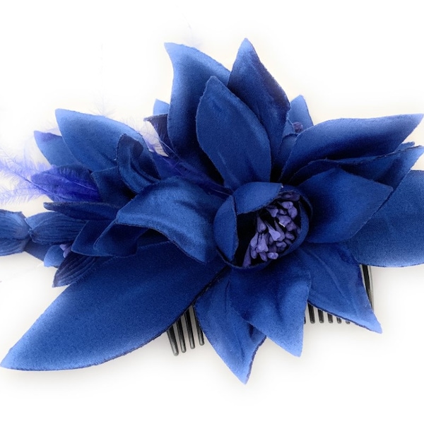 Blue Hair Flower - Etsy UK