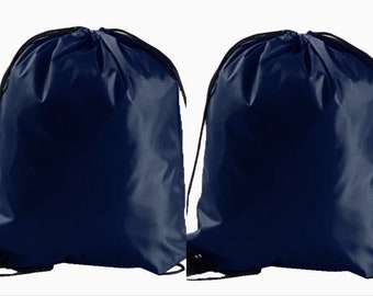 Blue Drawstring Bag | Etsy