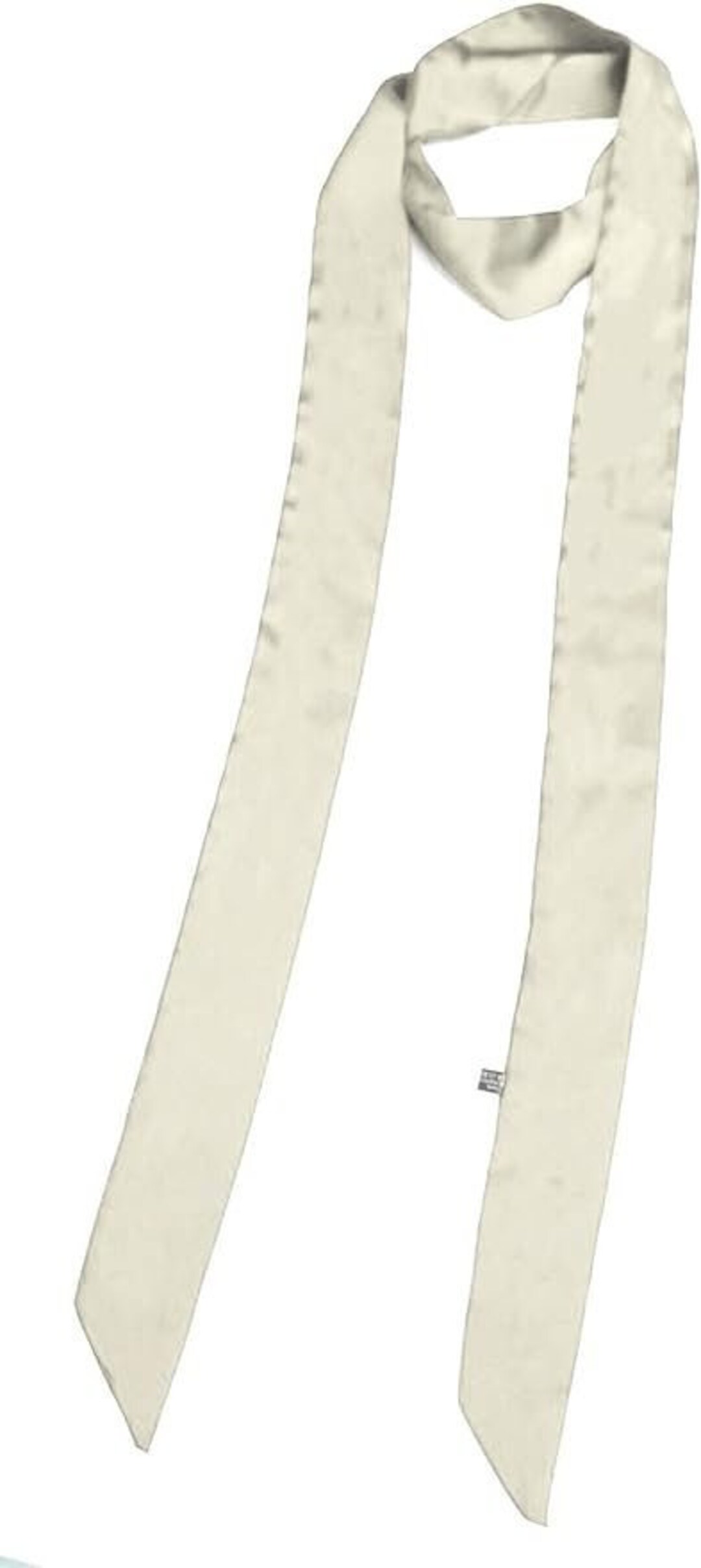 2m Super Long Women's Skinny Scarf Satin Slim Ribbon Thin Fashion Faux ...