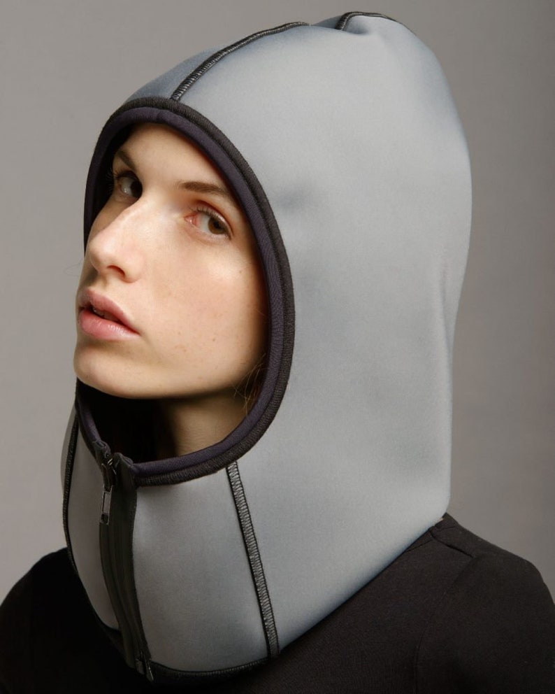 Waterproof Snood Hood, Neoprene Hood, Water Repellent Cowl, Double-face ...