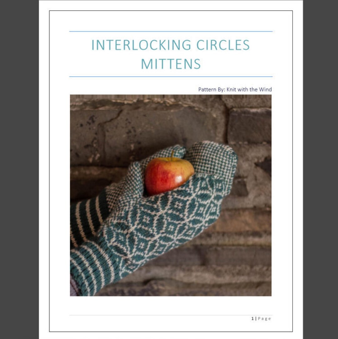 Knitting Pattern - Interlocking Circles Mittens - Etsy