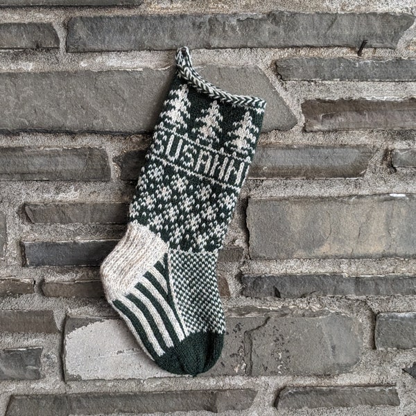Fair Isle Stocking - Etsy