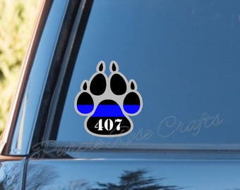 Police K9 Window Sticker - Etsy