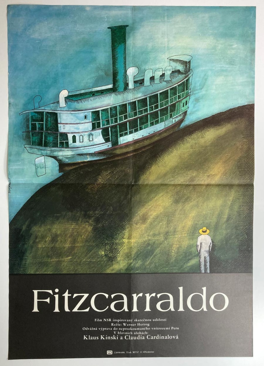 Movie Poster, Fitzcarraldo, Werner Herzog, 1982, 1980s Graphic Design ...