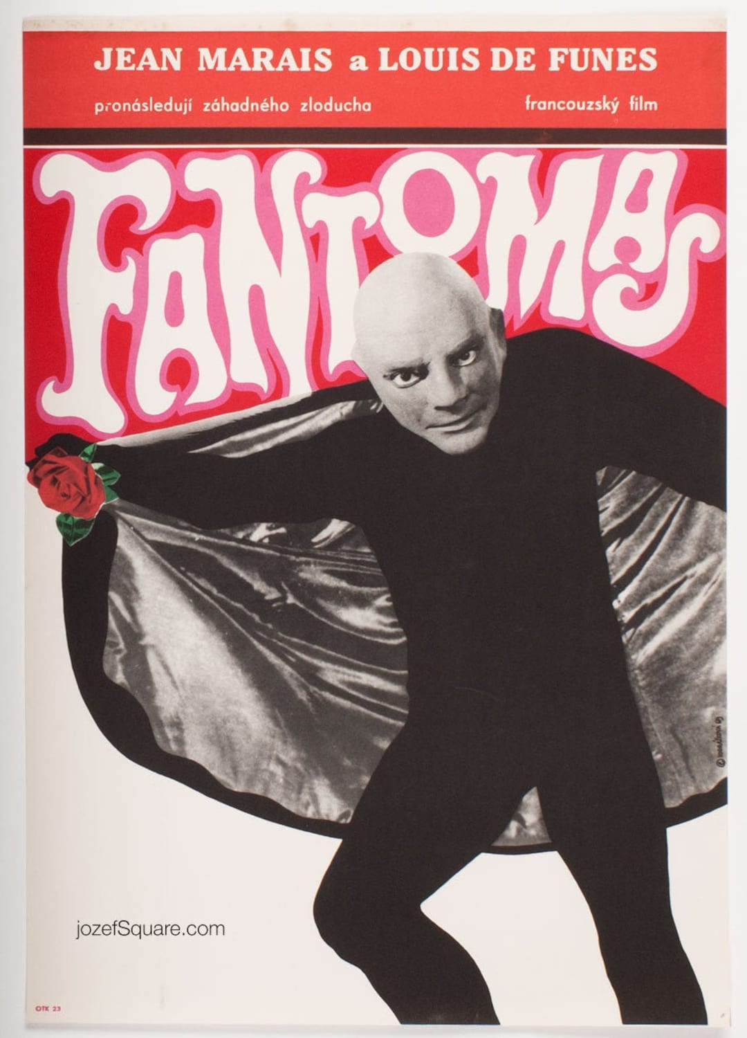 Original Movie Poster, Fantomas, Genuine Czech Print, 1969 Film ...