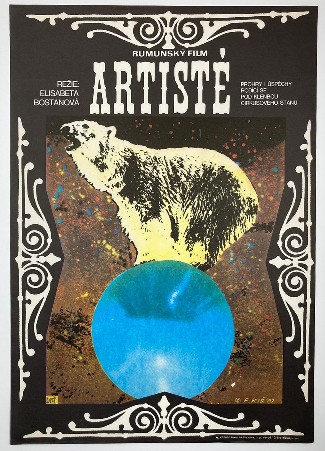 Movie Poster, Circus Performers, 1982, Graphic Design, 1980s Cinema Art ...