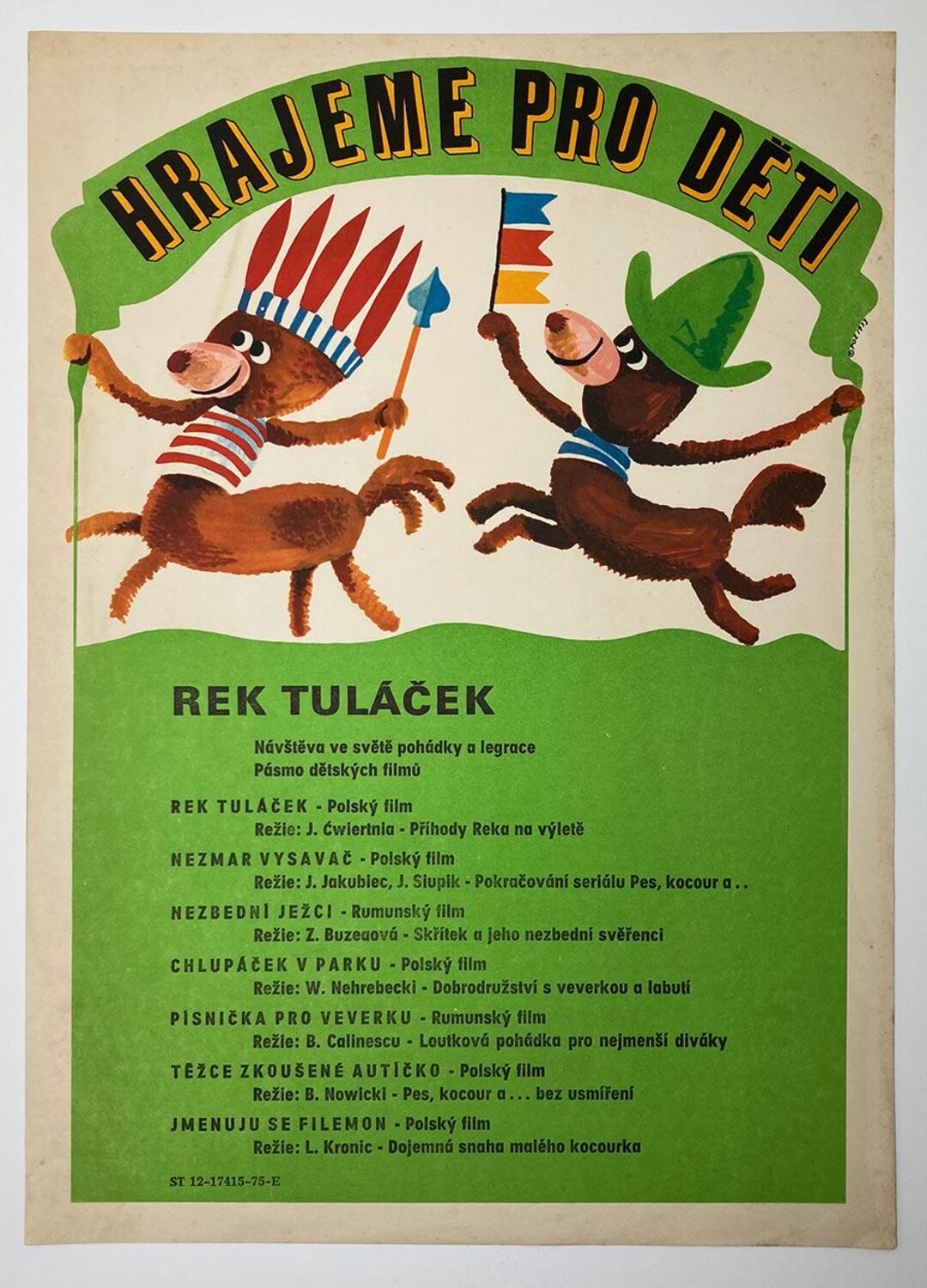 Rex Wanderer Movie Poster: 1973 Czech Children's Film Art - Etsy