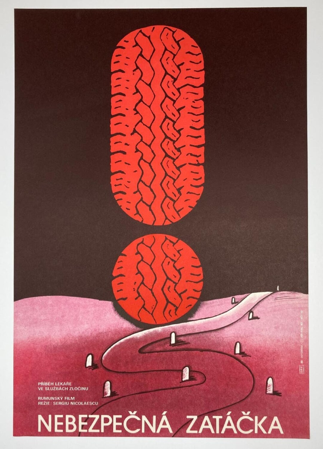 Movie Poster, Dangerous Curb, 1983, 1980s Graphic Design, Original ...