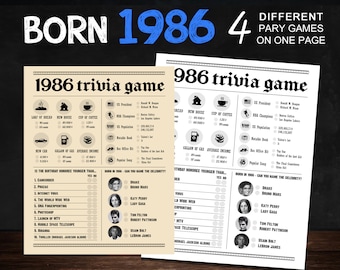 1986 Party Games - Etsy