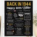 Back in 1944 Sign 80th Birthday Sign for Men, Women, Wife or Husband ...