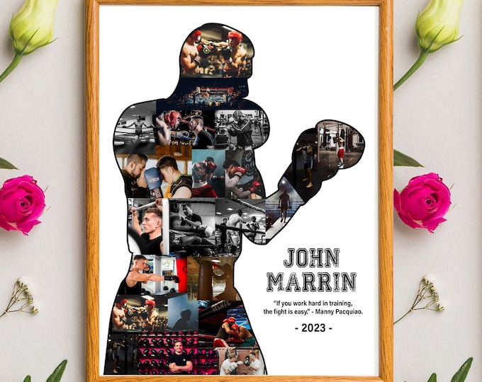 Boxing Gift Ideas - Personalized Boxer Coach Gift - Sports Photo ...