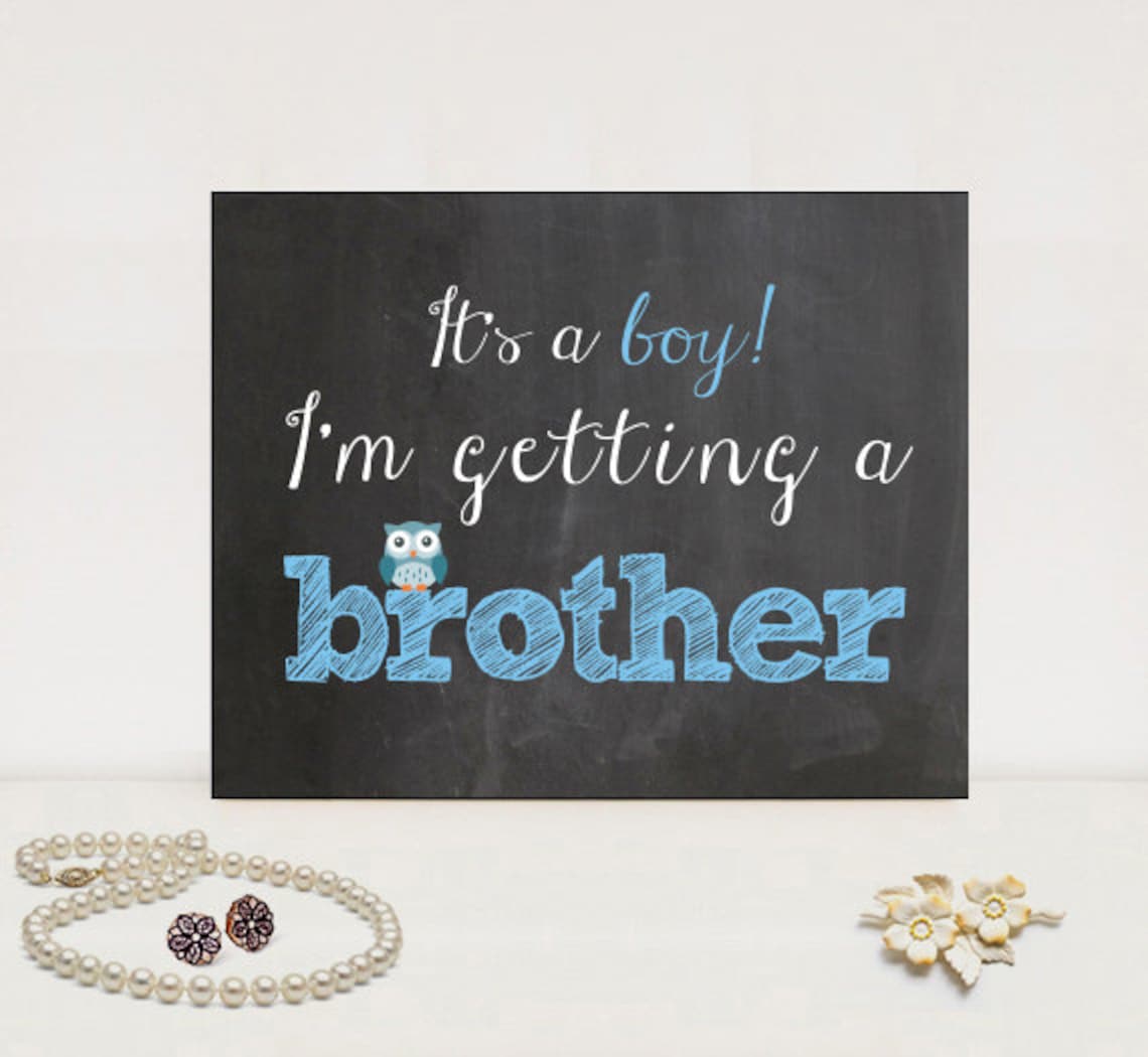 Two Sizes Its a Boy Chalkboard Gender Reveal Sign Big | Etsy