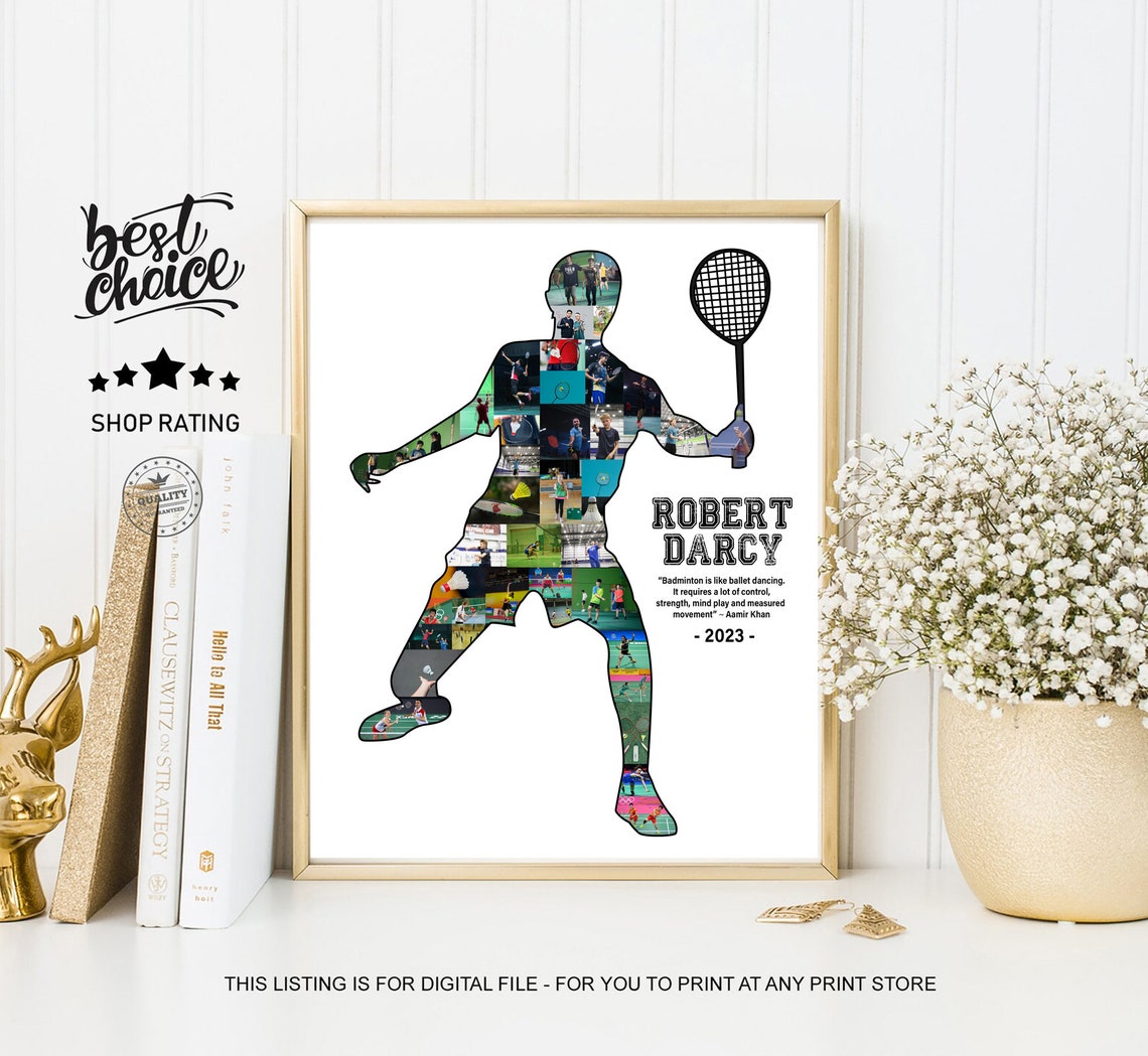 Badminton Gift Ideas Personalized Badminton Coach Gift - Etsy