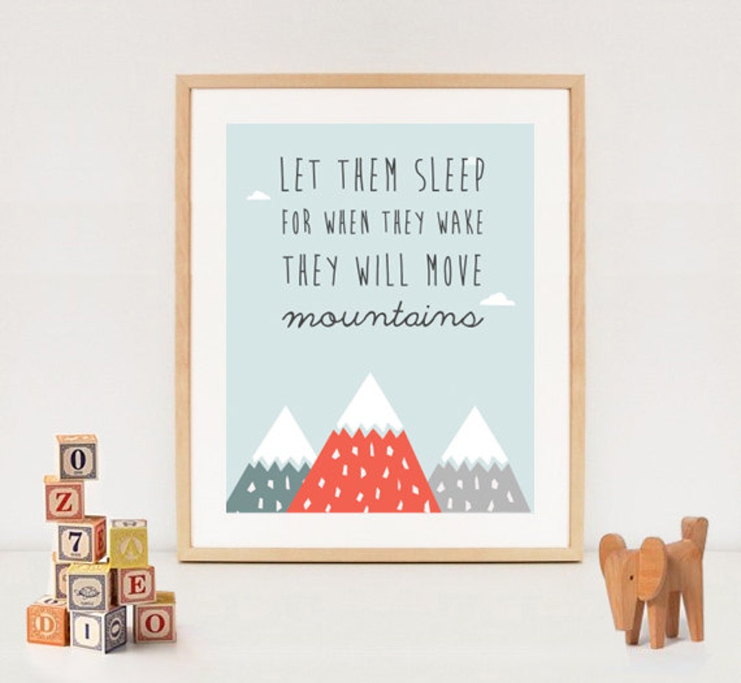 Let THEM Sleep Printable Twins Quote Poster Nursey Wall - Etsy