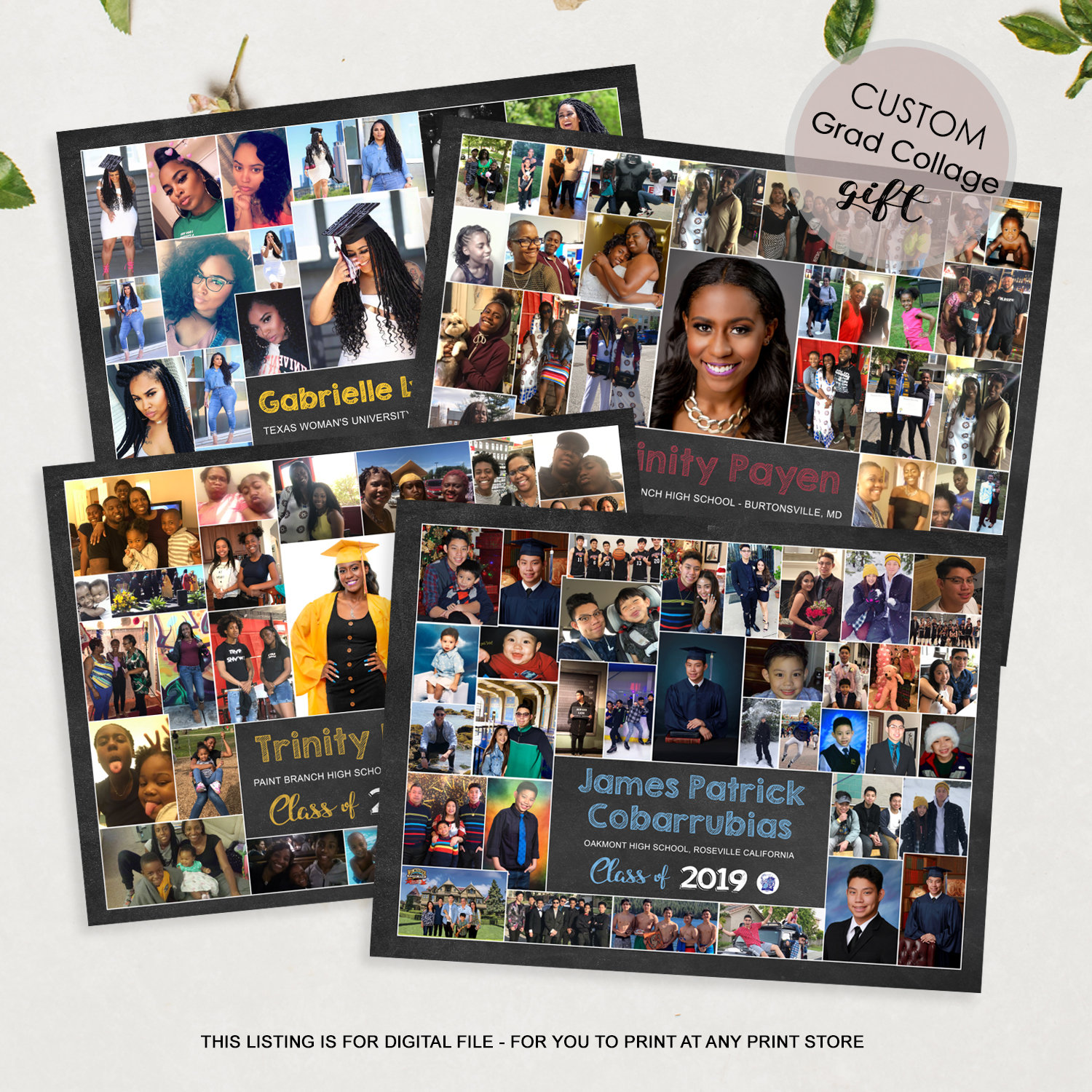 High School Senior Photo Collage Ideas Ava Tuschman (@avatuschman)