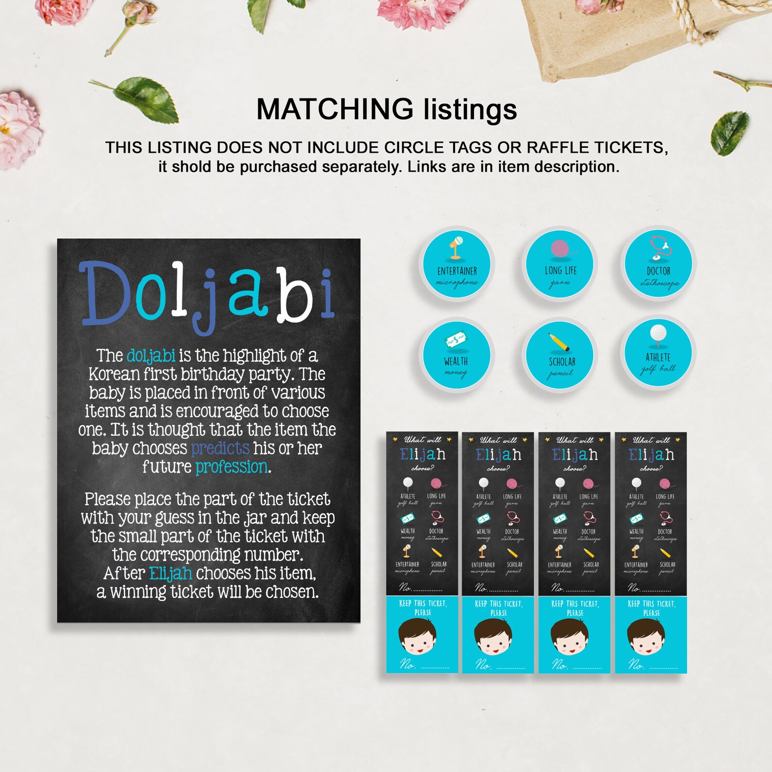 Doljabi / Baby Boy Dol Korean / First Birthday Custom Doljabi - Etsy