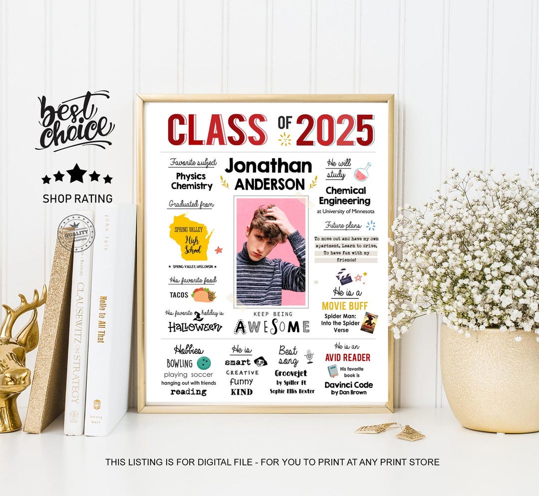 He Did It Class of 2025 Graduation Sign Ideas - High School or College ...