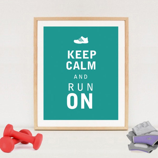 Keep Calm and Run On - Etsy