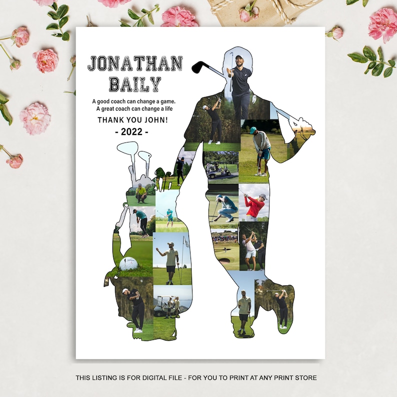 Golf Gift Ideas for Man Personalized Golf Coach Gift | Etsy