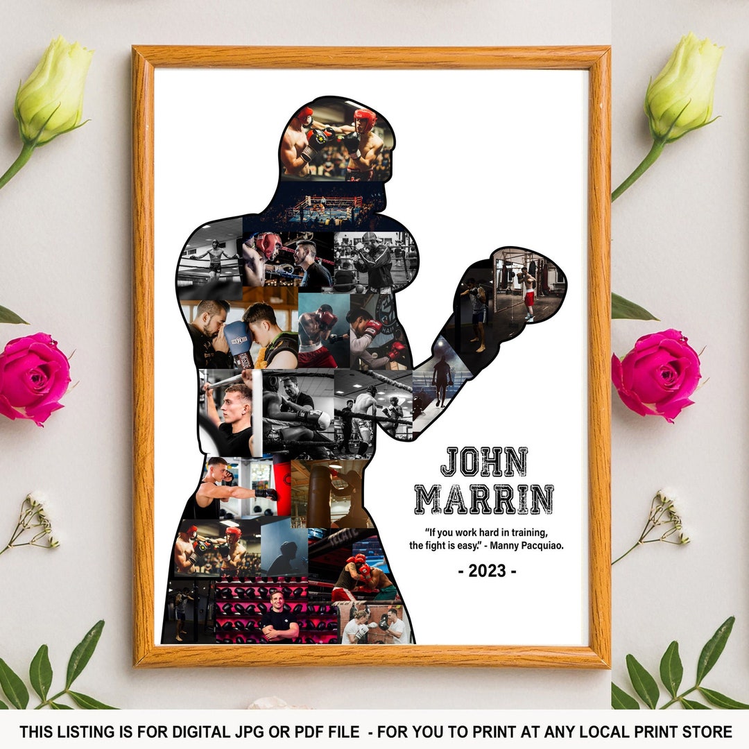 Boxing Gift Ideas - Personalized Boxer Coach Gift - Sports Photo ...