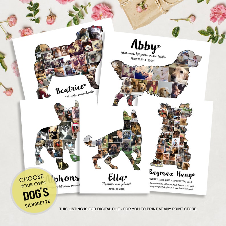 Yorkshire Terrier Photo Collage Sign Custom Dog Memorial Pet - Etsy Israel