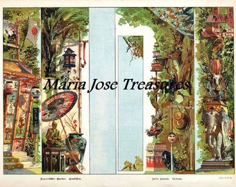 Vintage Theater Reproductions Backdrop & Side Scenes Paper | Etsy