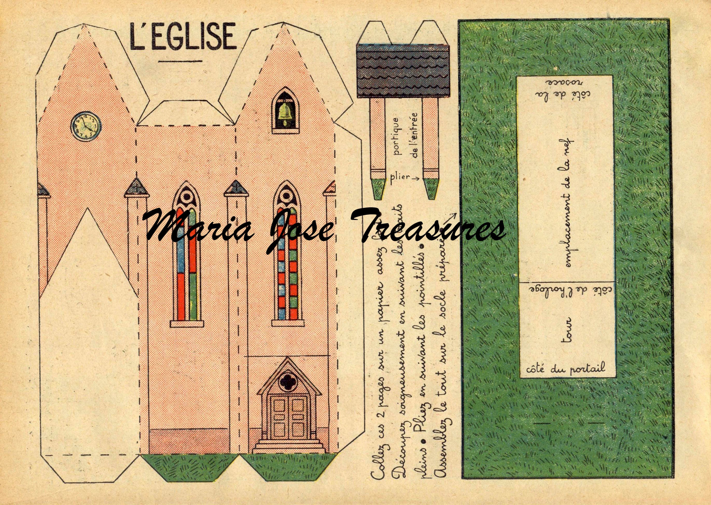 Vintage Church Paper Cut Outs Digital Download - Etsy