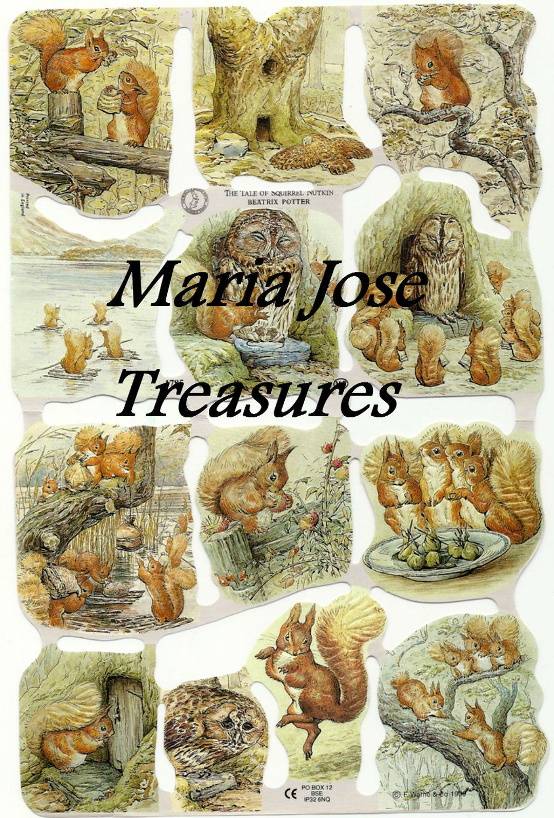 Vintage Scraps, Cromos owls, Peter Rabbit & Friends Digital Download - Etsy