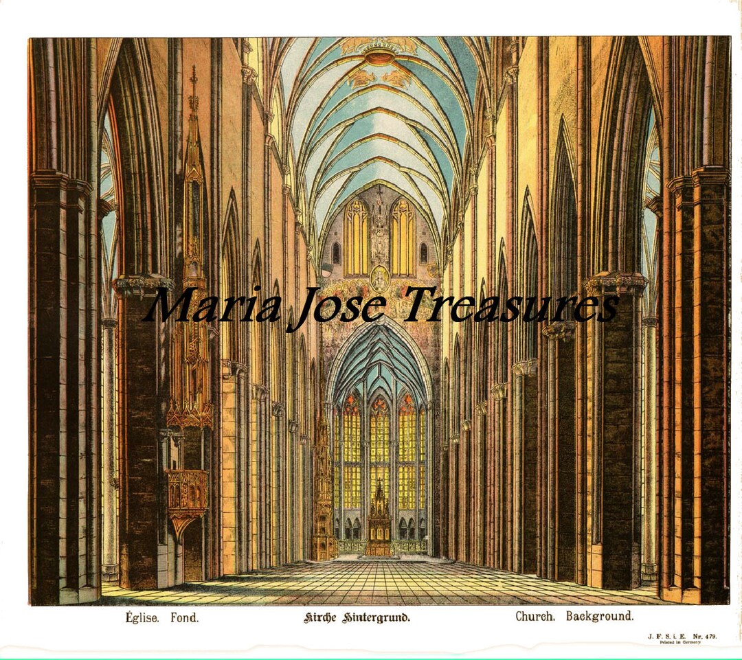 Vintage Theater Reproductions Backdrop & Side Scenes Paper - Etsy