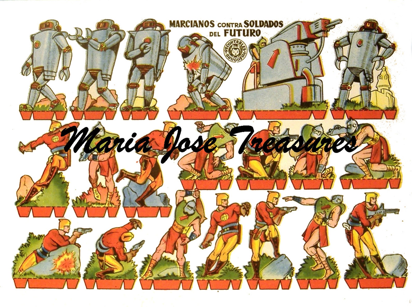 Vintage Mars Exploration Base Martians Space Troops Paper - Etsy