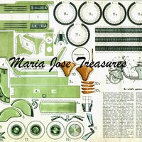 Vintage Time Machine Paper Doll Cut Outs Digital Download - Etsy