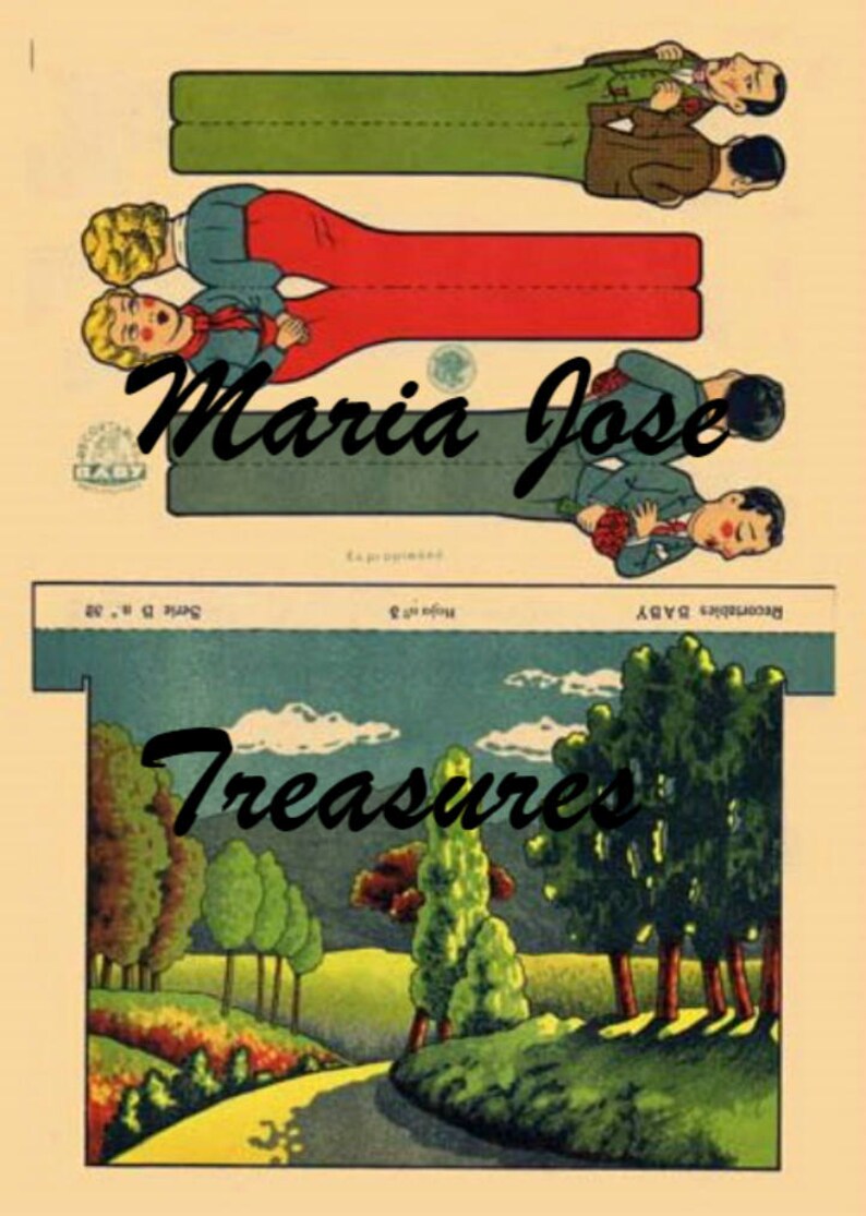 Vintage Spanish Mini Theater Kit Reproduction Paper Models Cut Outs ...