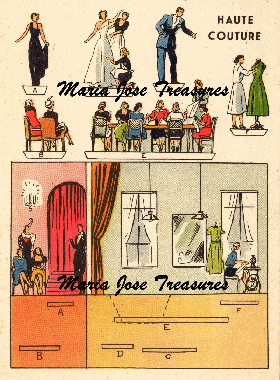 Vintage High Fashion Paper Model Cut Outs Digital Download - Etsy