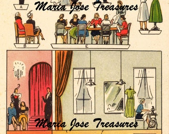 Vintage Newstand Shop Paper Model Cut Outs Digital Download | Etsy