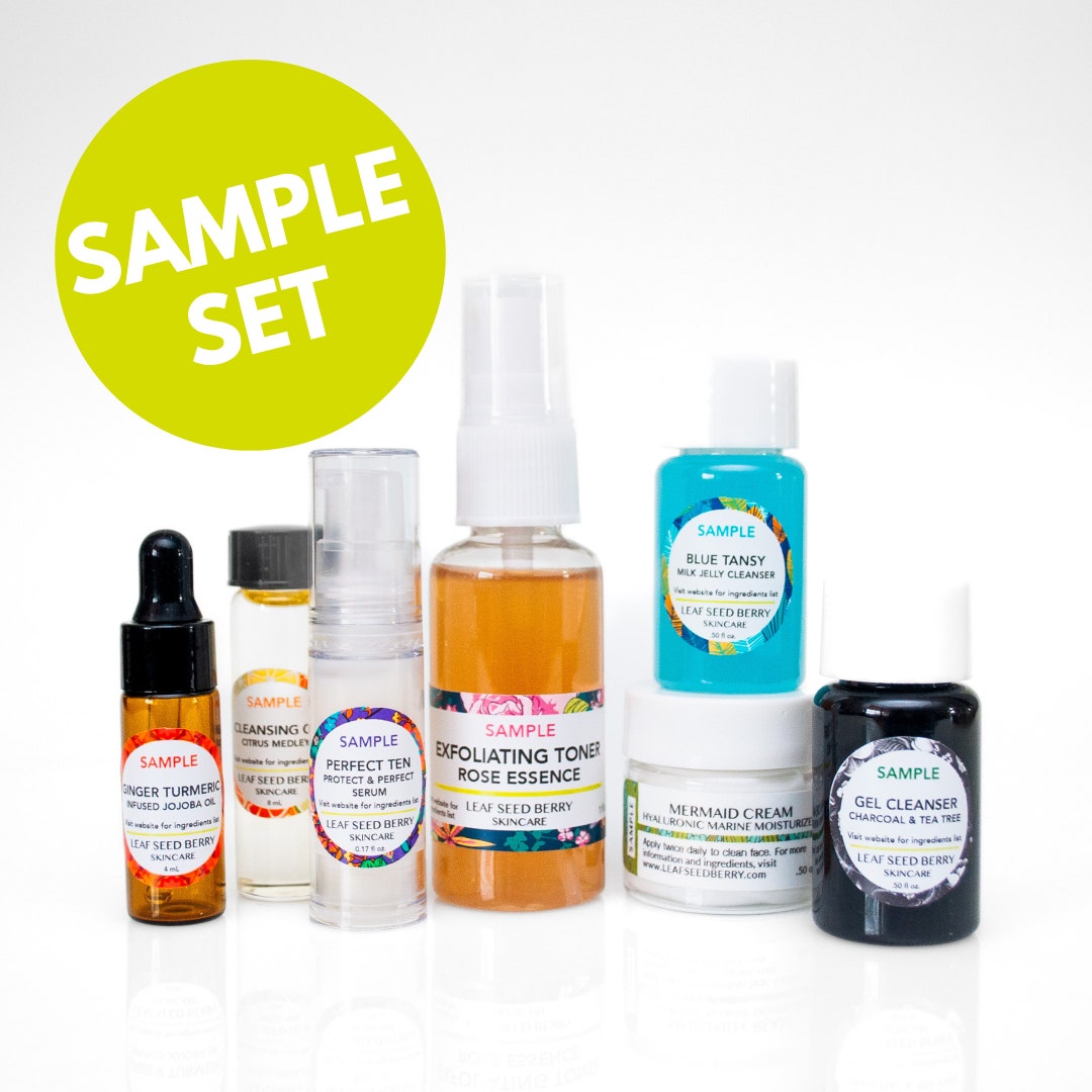 Natural Skincare Sample Set, Skincare Products, Organic Skincare ...
