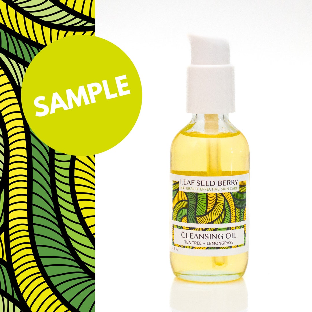 SAMPLE Tea Tree & Lemongrass Cleansing Oil, Face Cleanser, Natural ...