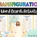 Digital Download Transfiguration of the Lord Jesus Word Search No Prep ...
