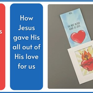 Digital Download Most Sacred Heart of Jesus Interactive Pull up Card ...