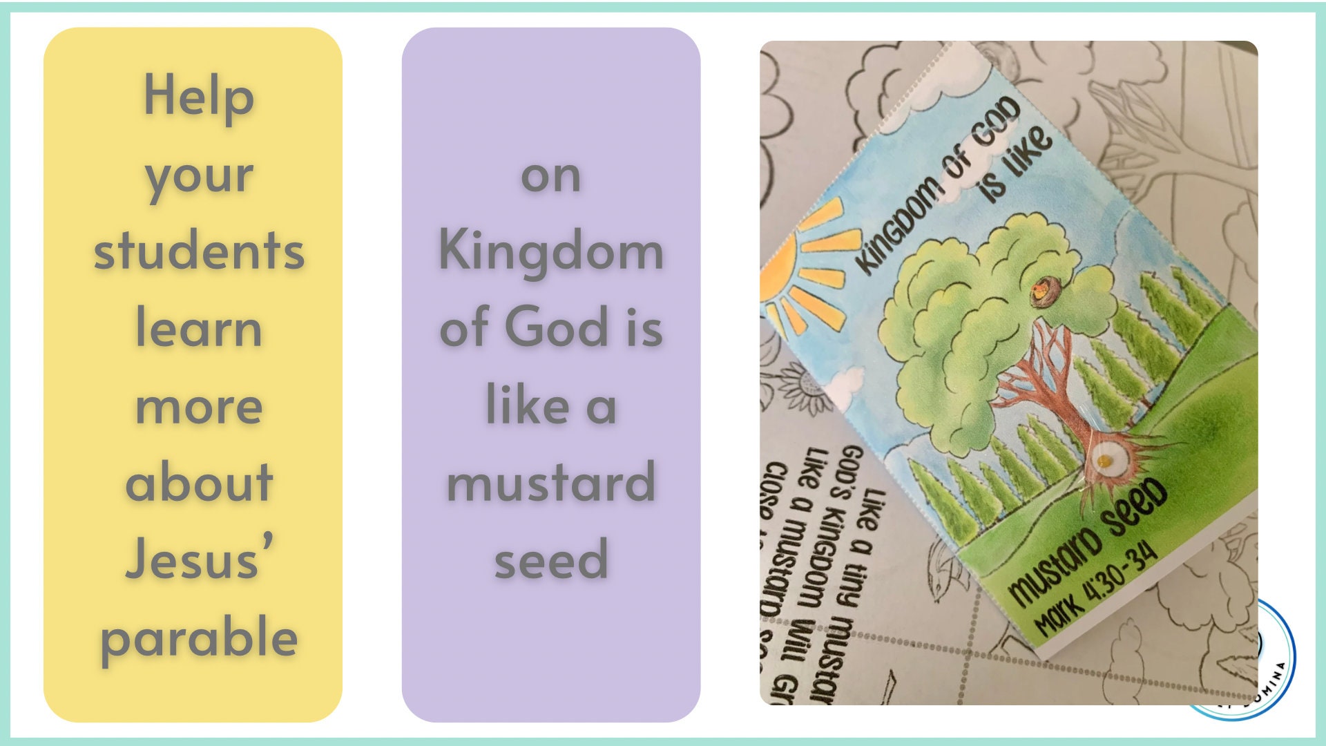 Digital Download Jesus Parable Kingdom of God Mustard Seed Mini Book ...