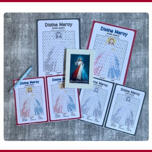 Digital Download Divine Mercy Sunday Word Search No Prep Printable ...