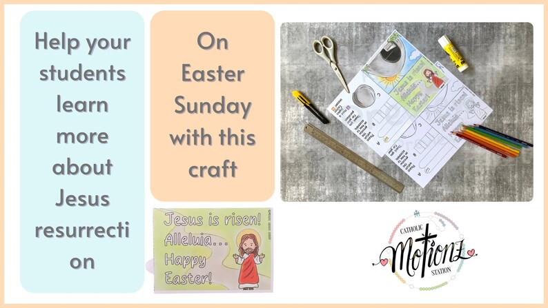 Digital Download Easter Sunday Jesus Resurrection Interactive Slider ...