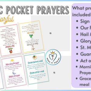 Digital Download Catholic Prayers Pocket Mini Book Activity Cut and ...