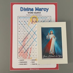 Digital Download Divine Mercy Sunday Word Search No Prep Printable ...