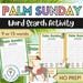 Palm Sunday Word Search Puzzles Holy Week Easter Activity Early ...