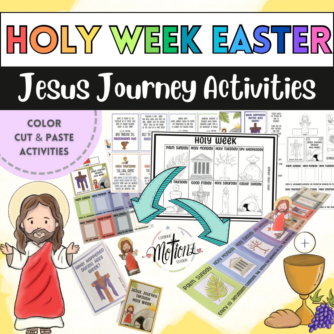Digital Download Easter Season Jesus Journey Holy Week Interactive ...
