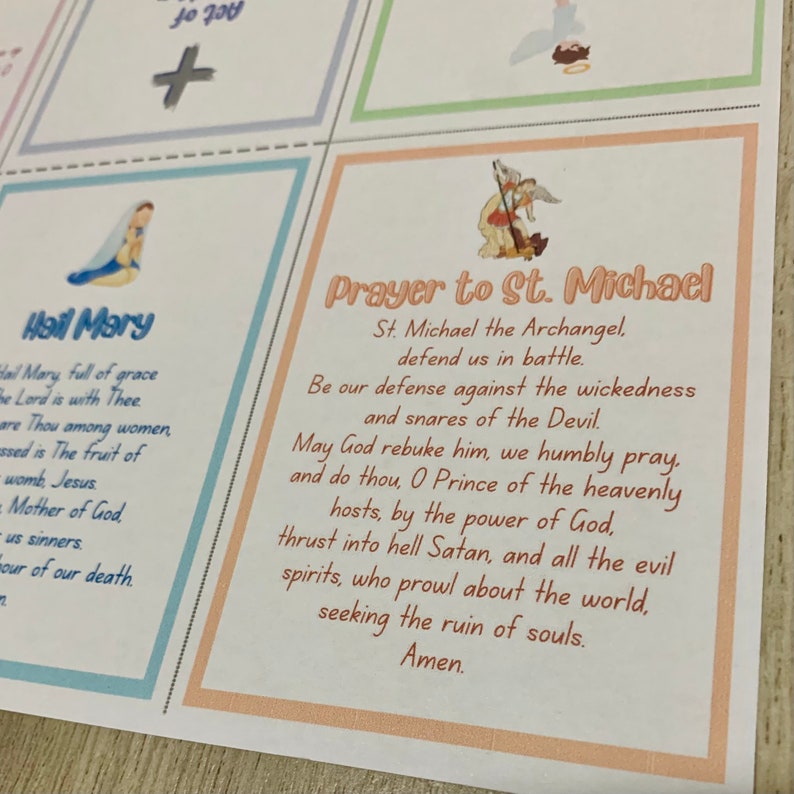 Digital Download Catholic Prayers Pocket Mini Book Activity Cut and ...